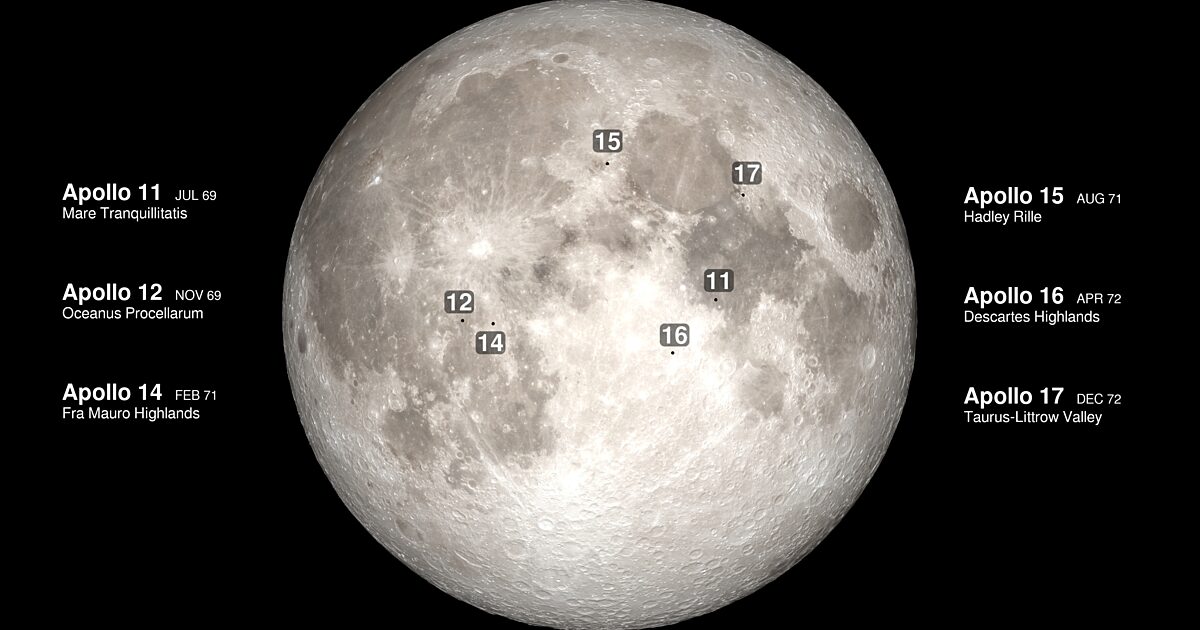 Apollo Landing Sites | The Planetary Society