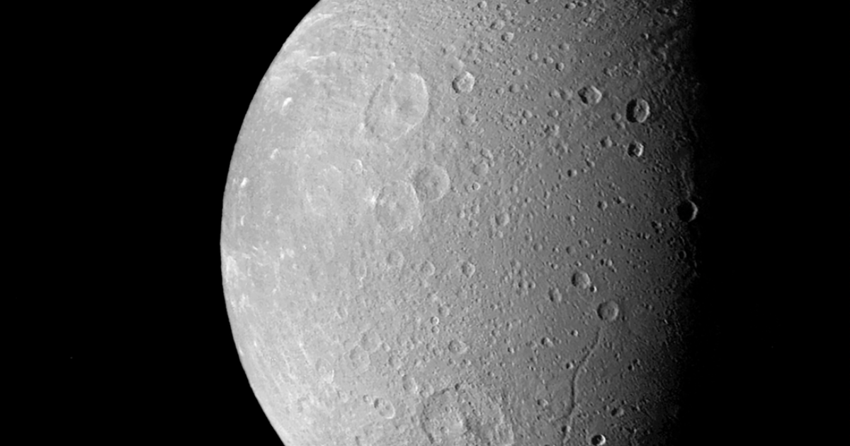 Voyager's best view of Dione | The Planetary Society