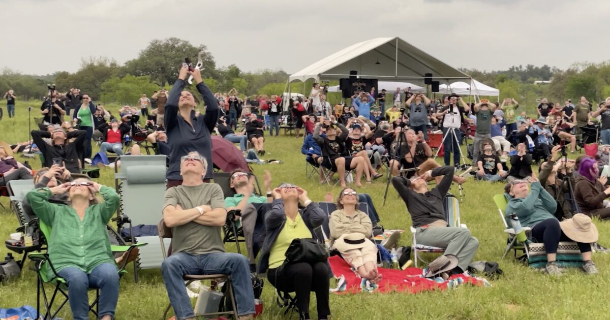 A crowd at Eclipse-O-Rama 2024 | The Planetary Society