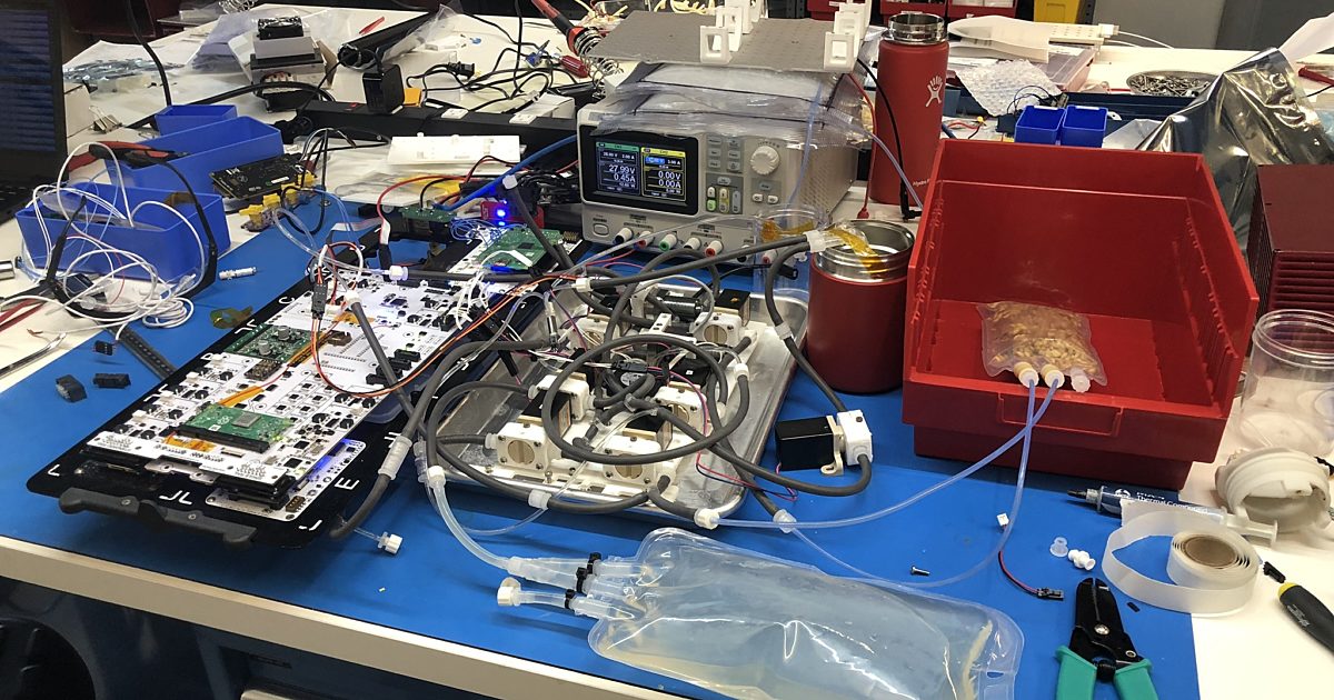 Full lab bench setup of CubeLab barley seed… | The Planetary Society