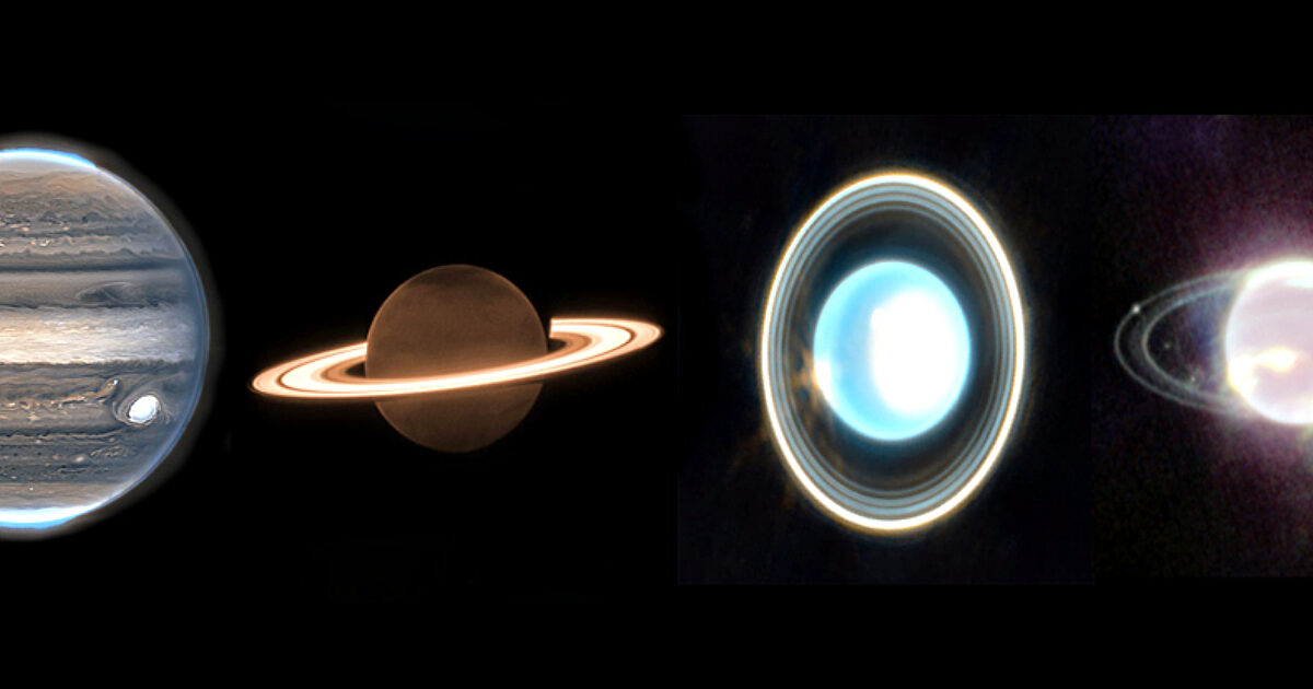 Gas and ice giants imaged by JWST | The Planetary Society