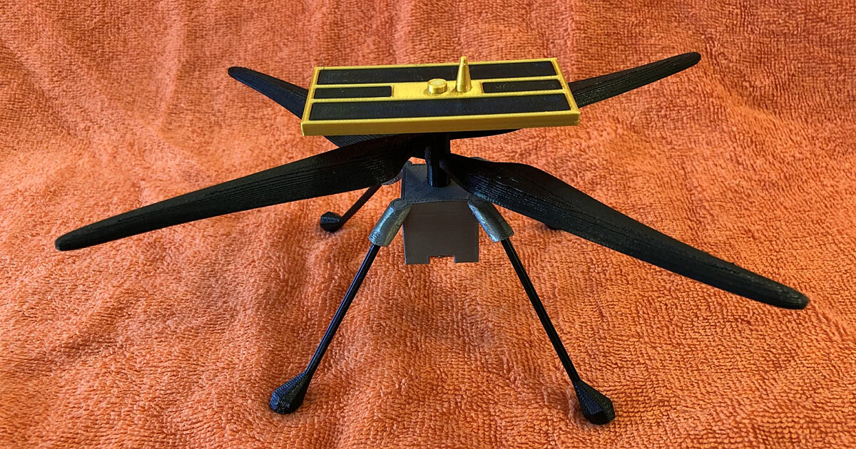 An interactive scale model of the Ingenuity… | The Planetary Society