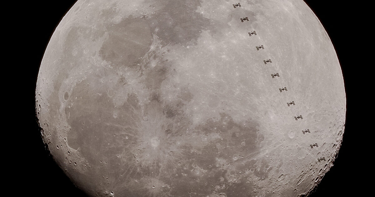 The ISS transiting the Moon | The Planetary Society