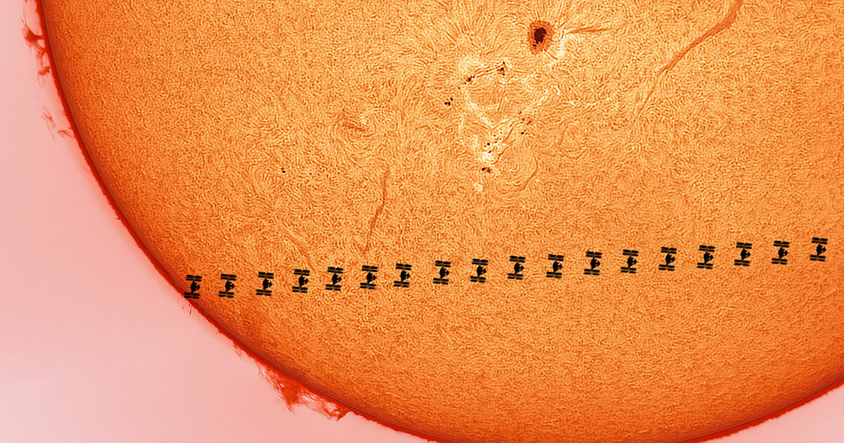 ISS transiting the Sun | The Planetary Society
