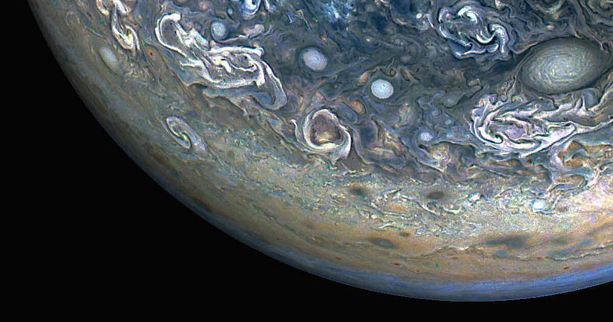 Jupiter's north pole from Juno | The Planetary Society