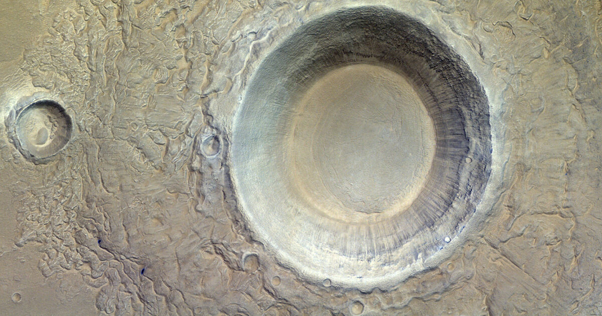 Crater in Utopia Planitia, Mars | The Planetary Society