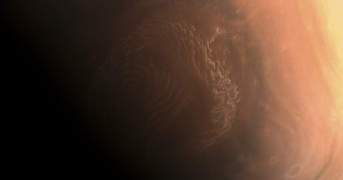 Martian north pole from Tianwen-1 | The Planetary Society