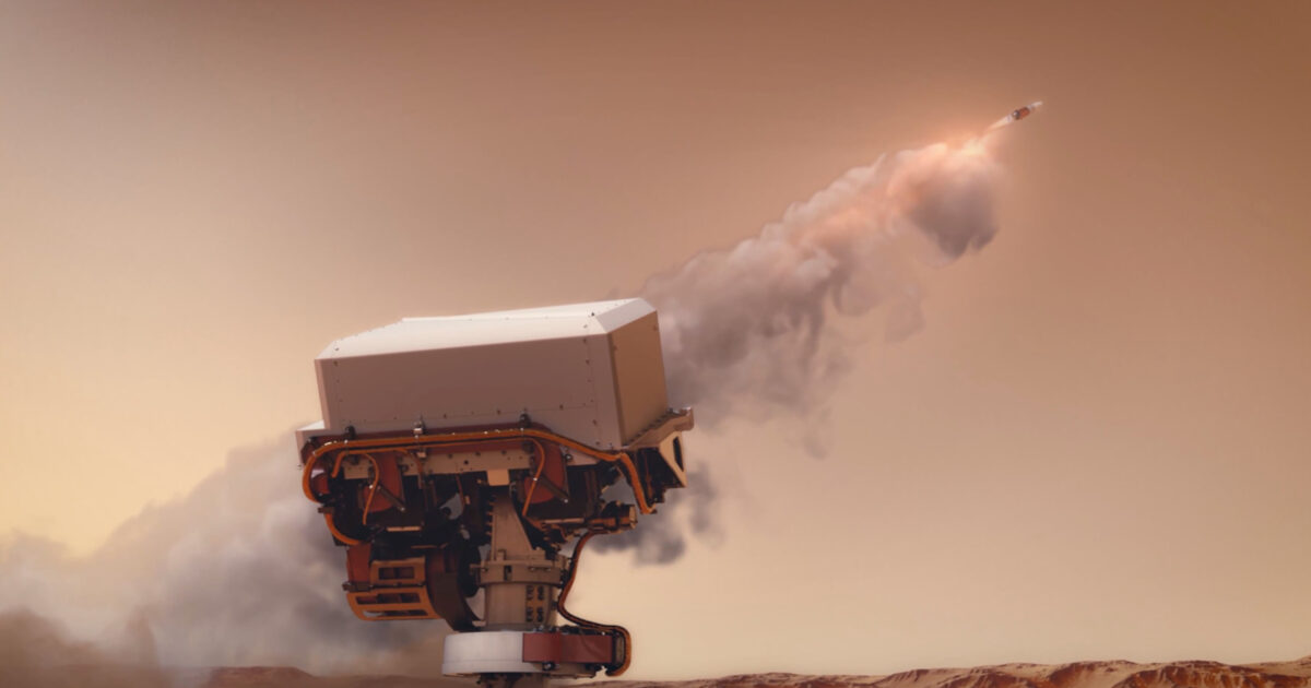 Mars sample return launch art | The Planetary Society