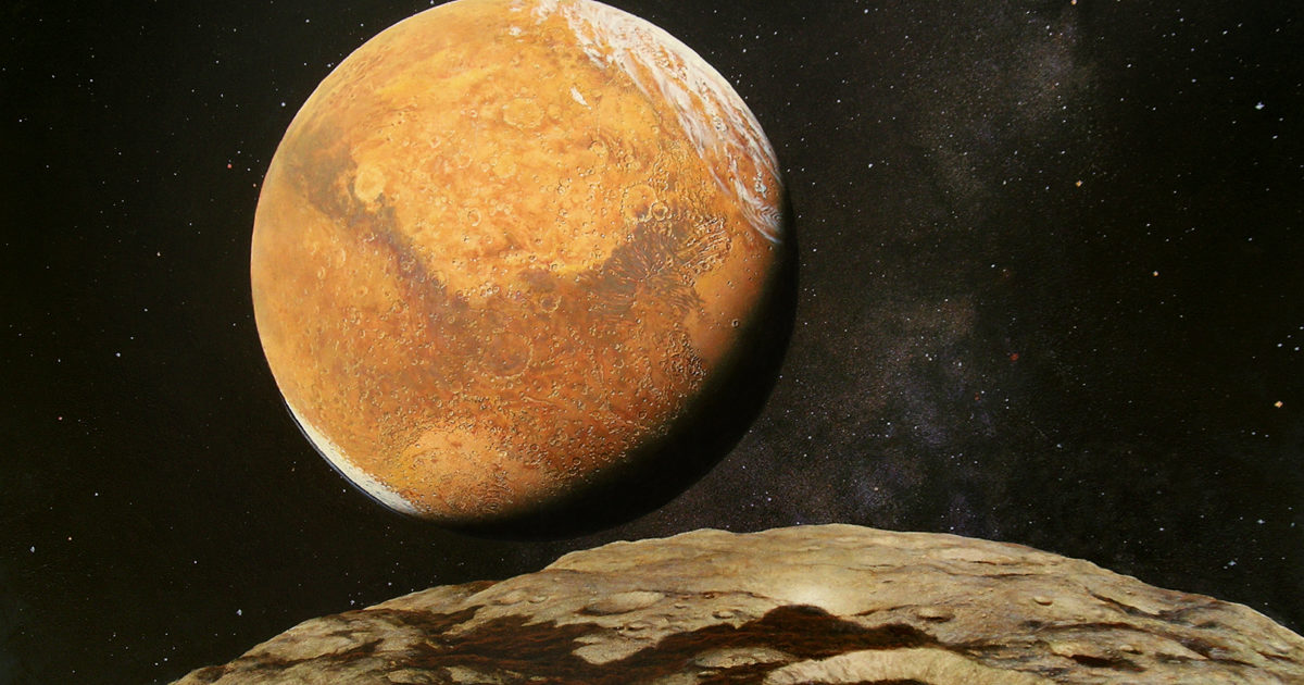 what does mars look like from space