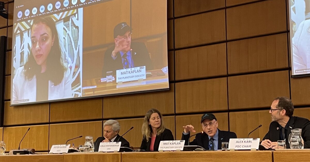 Mat Kaplan at the Planetary Defense Conference | The Planetary Society