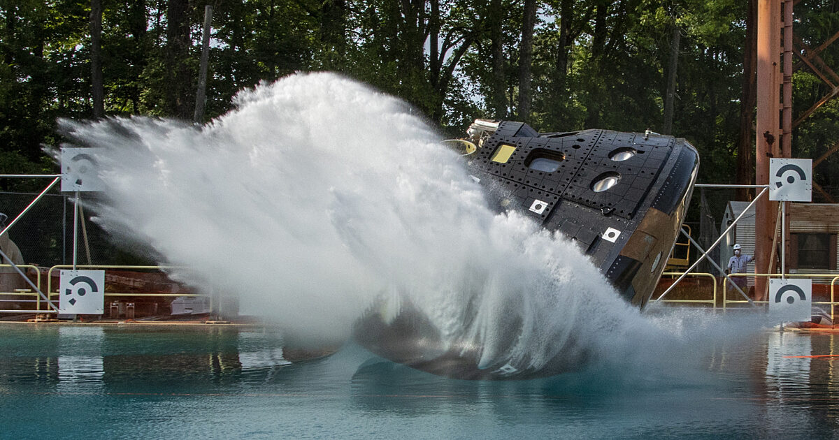 Orion splash test | The Planetary Society