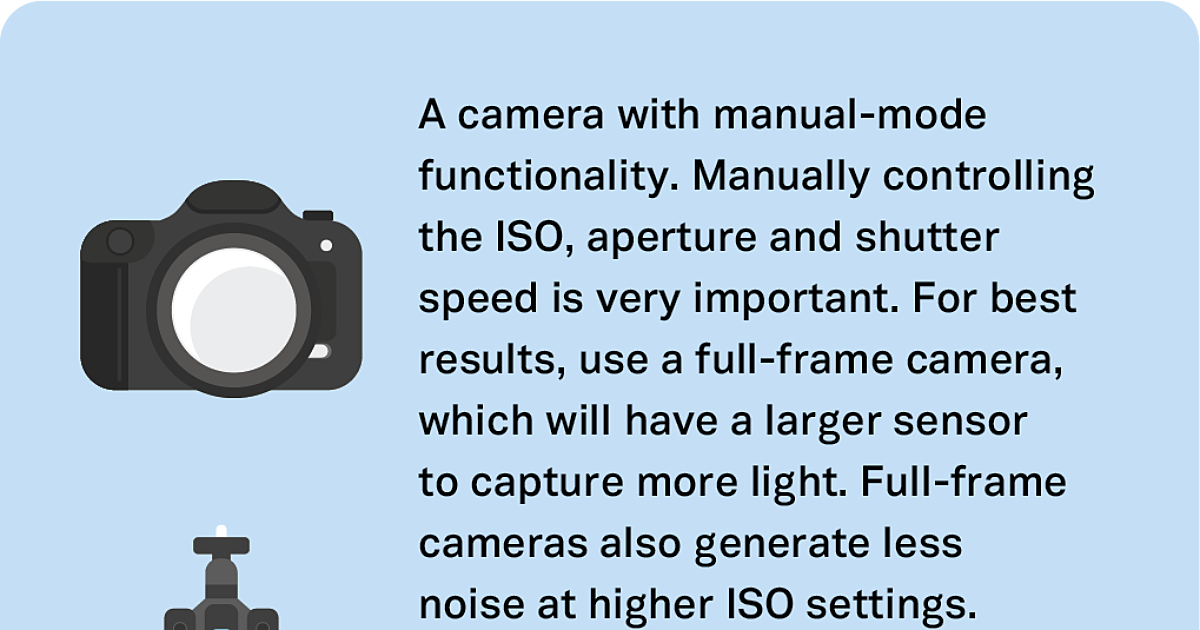 Basic night sky photography equipment | The Planetary Society