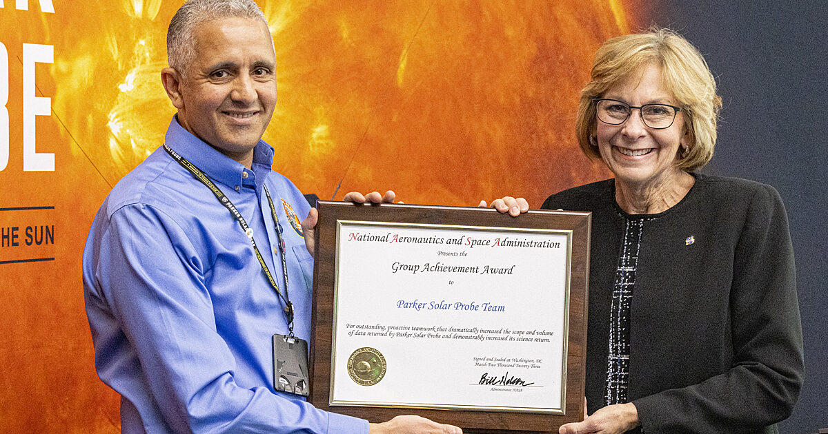 Parker Solar Probe team receives the NASA… | The Planetary Society