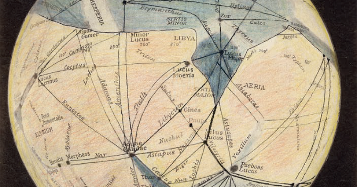 Percival Lowell’s Map of Martian Canals | The Planetary Society
