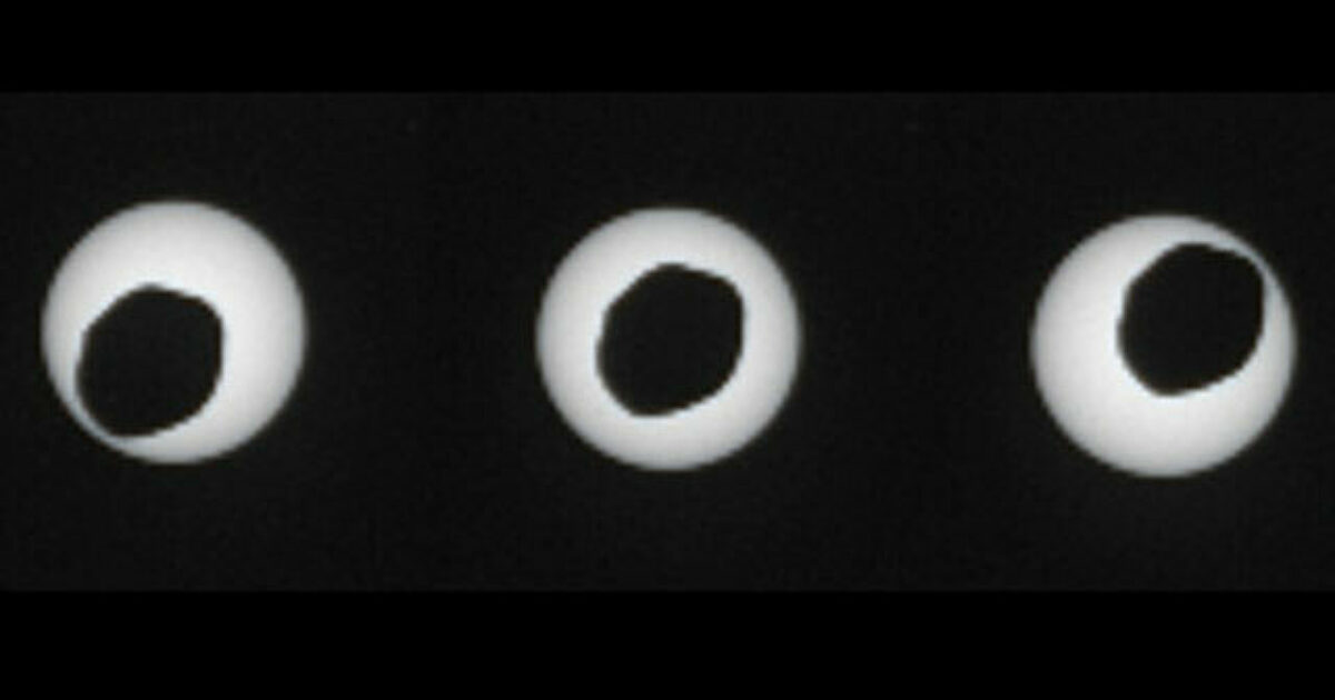 Annular Eclipse of the Sun by Phobos | The Planetary Society