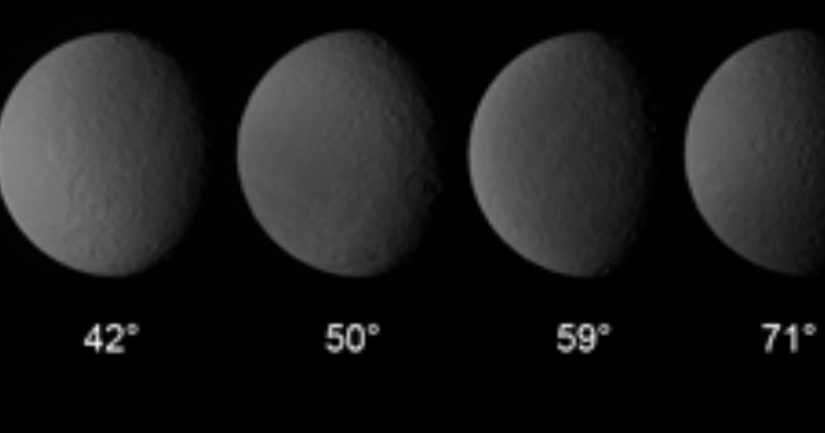 Phases of Rhea | The Planetary Society