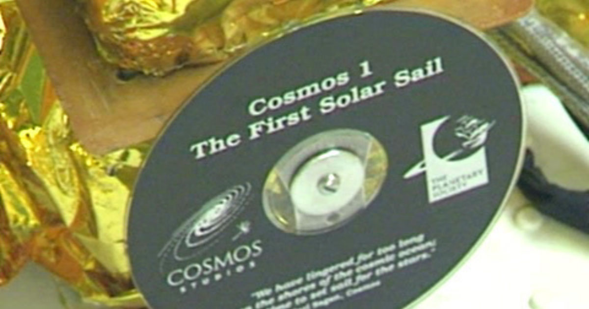 The CD on Cosmos 1 | The Planetary Society