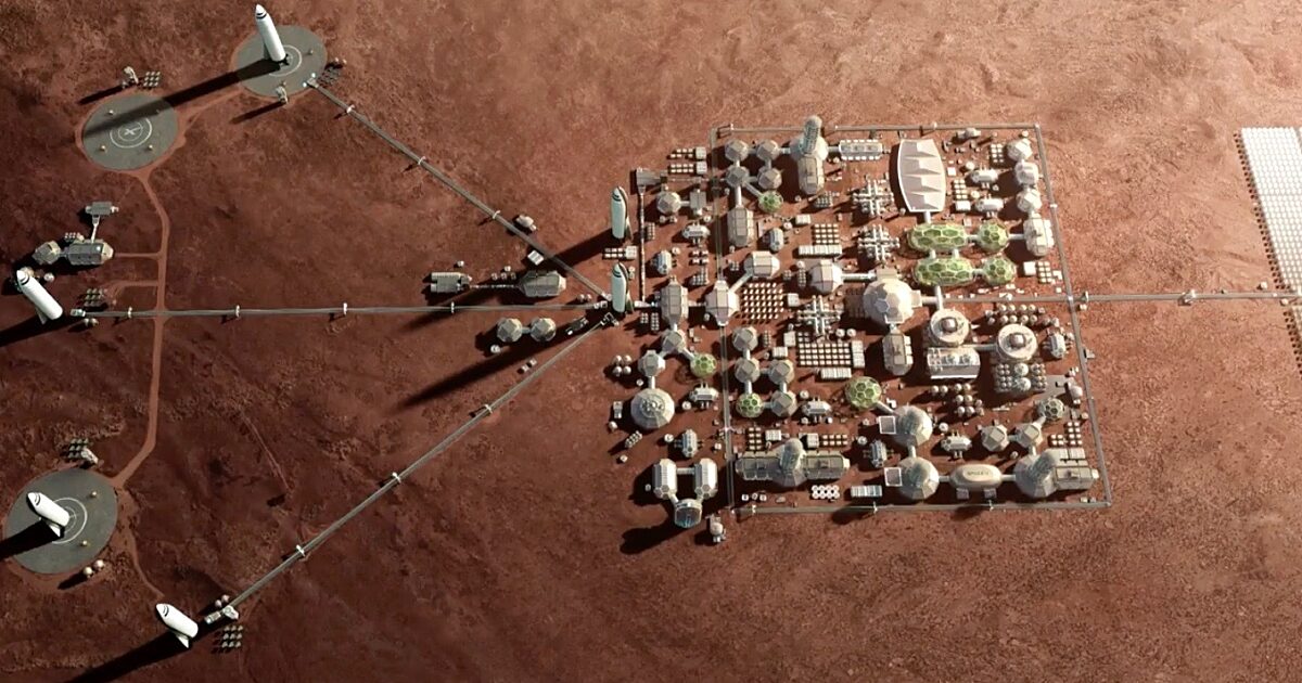 Spacex Mars Settlement Concept The Planetary Society