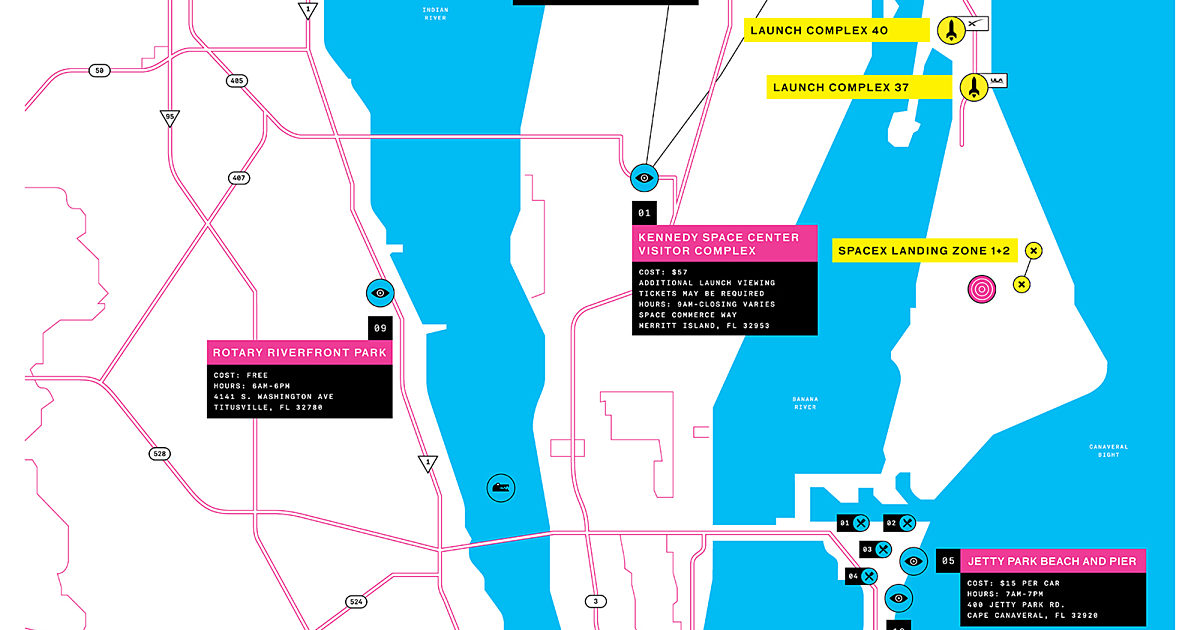 spacex launch viewing area