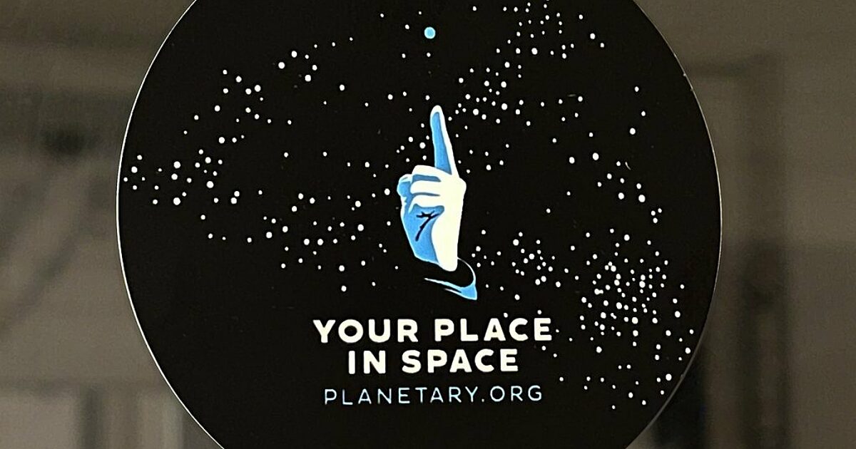 Your Place in Space sticker | The Planetary Society