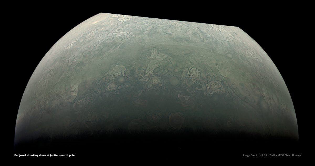 Jupiter's north pole from Juno | The Planetary Society