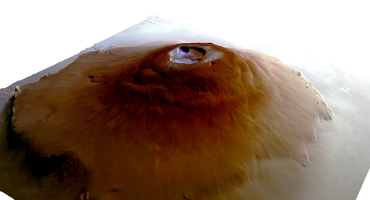 Oblique view of Olympus Mons | The Planetary Society