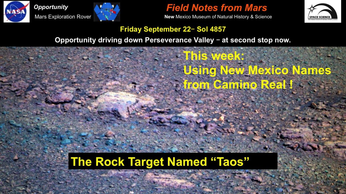 Opportunity status as of sol 4857, slide 32 | The Planetary Society