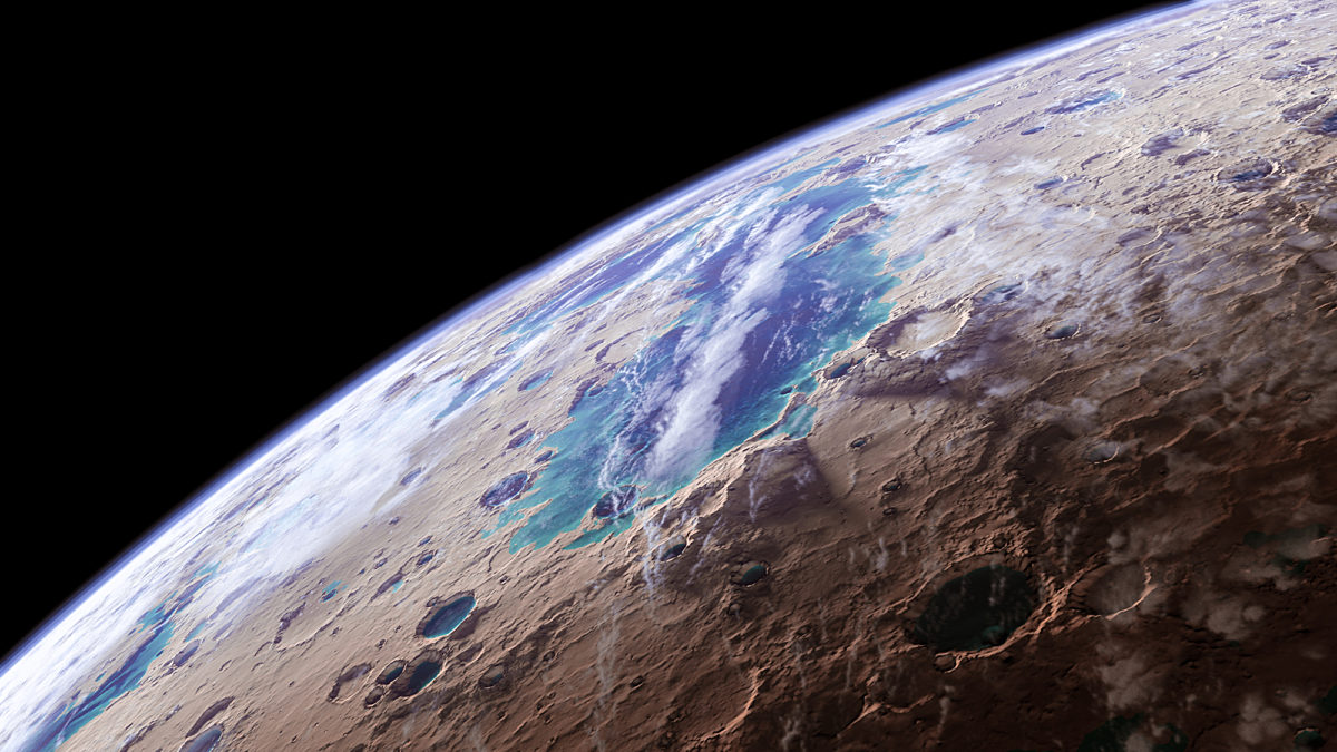 Eridania lake, Mars (artist's impression) | The Planetary Society