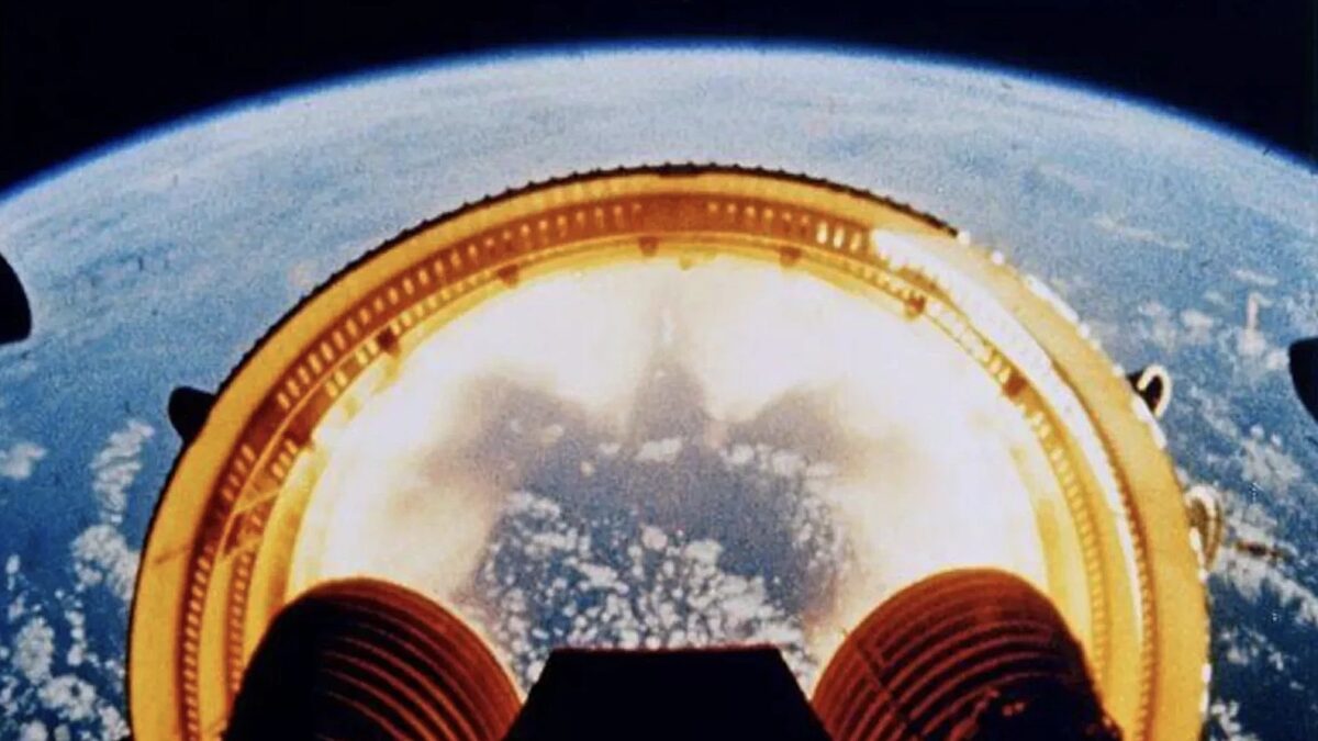 Stage separation during the Apollo 6 mission | The Planetary Society