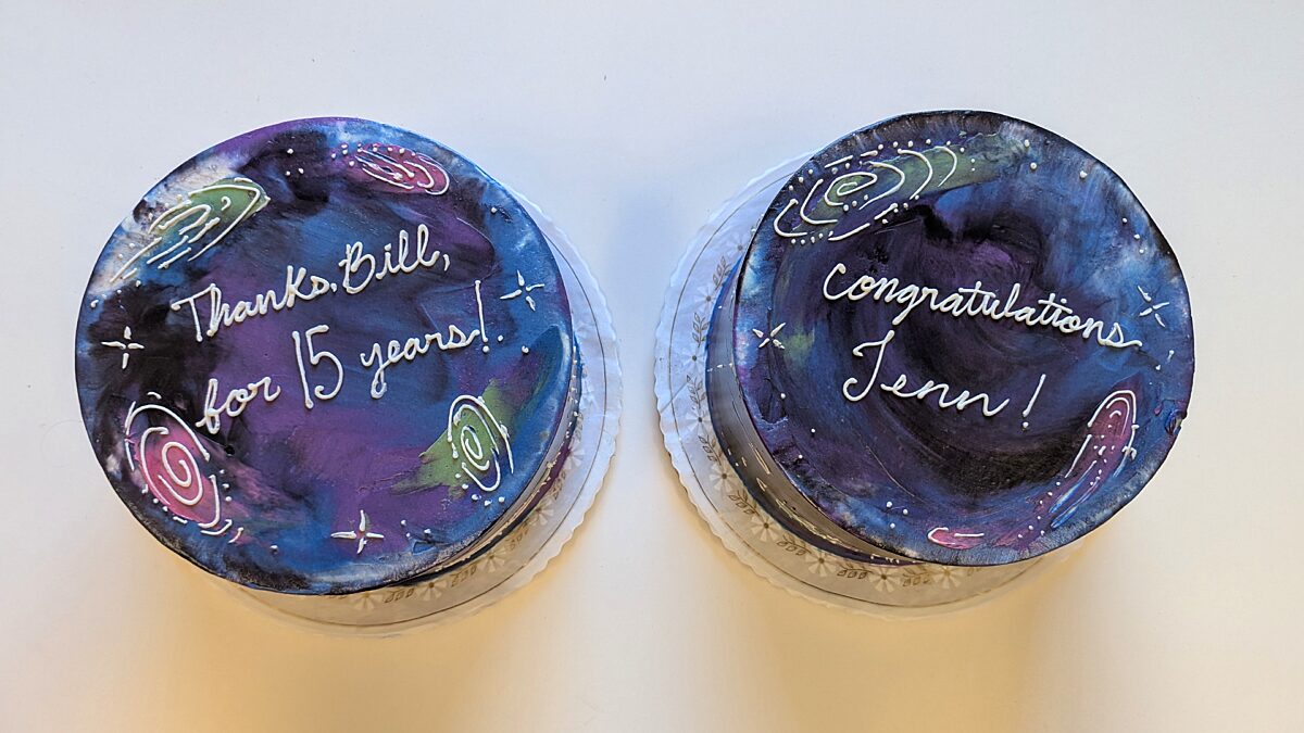 Bill and Jenn Leadership Transition Cakes | The Planetary Society