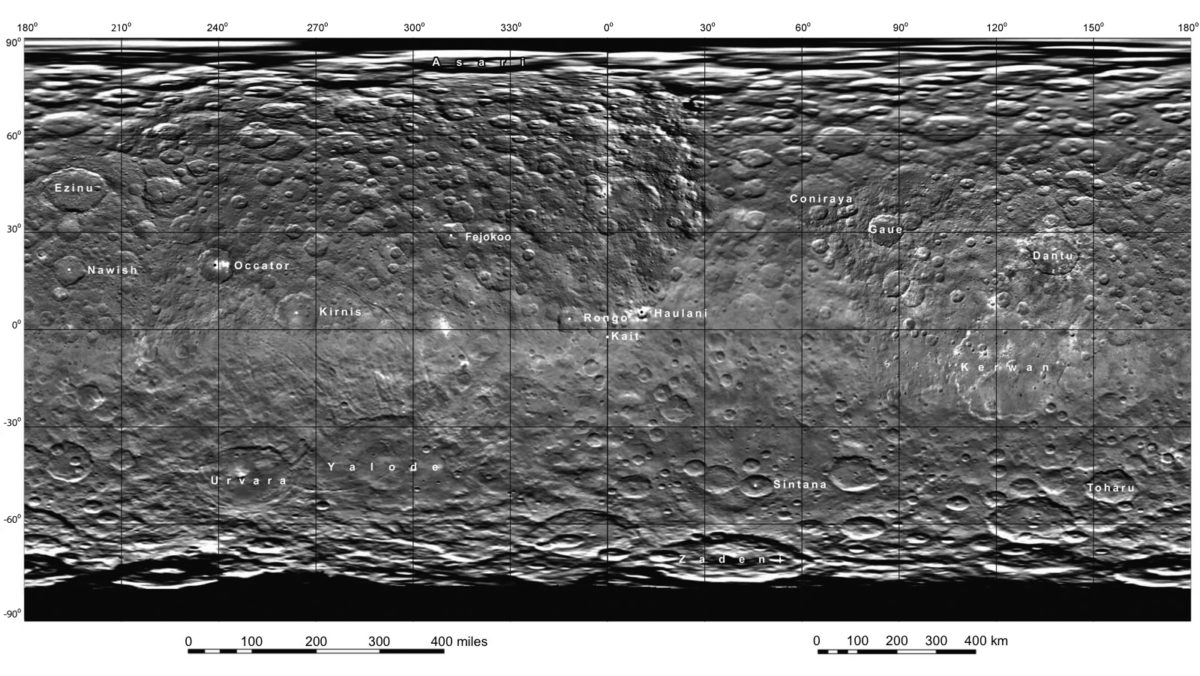 Map of Ceres (2015) | The Planetary Society