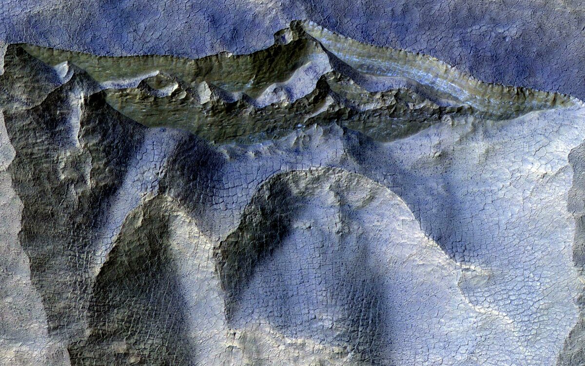 Icy Mars Cliffs | The Planetary Society