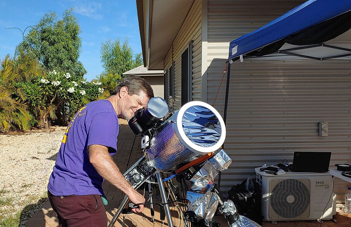 Solar telescope alignment | The Planetary Society