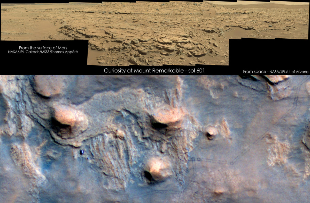 Curiosity at Mount Remarkable from the ground… | The Planetary Society