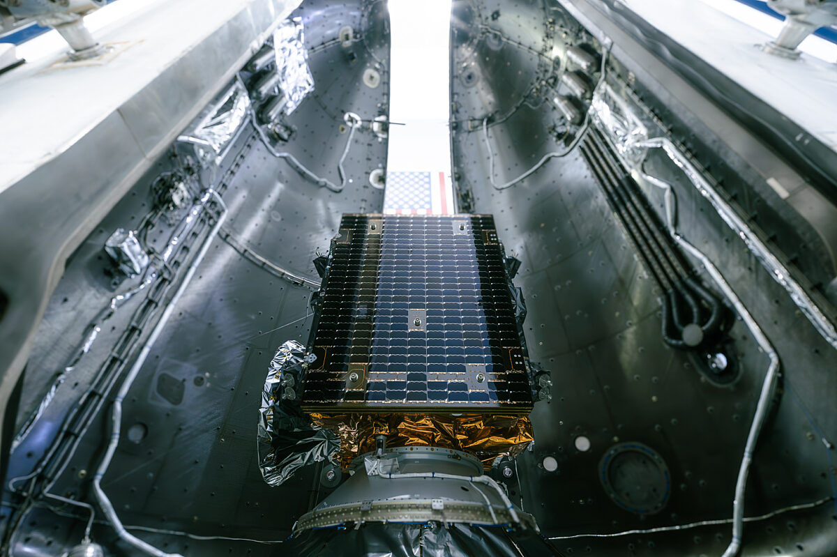 Hera within payload fairing | The Planetary Society