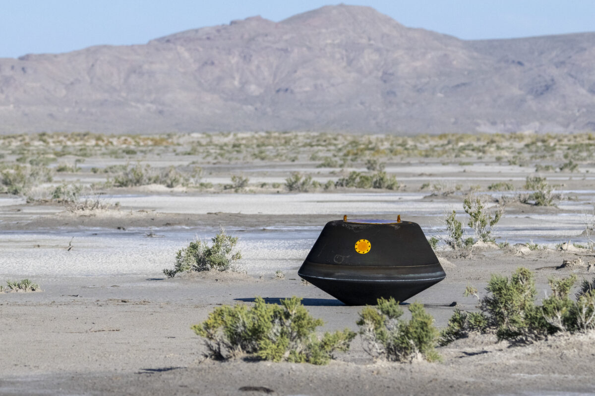 Osiris Rex Capsule In The Desert The Planetary Society