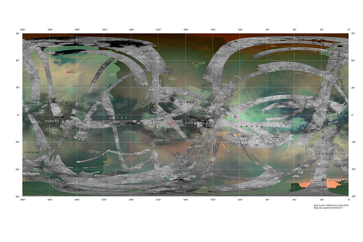 Maps of Titan with place names | The Planetary Society