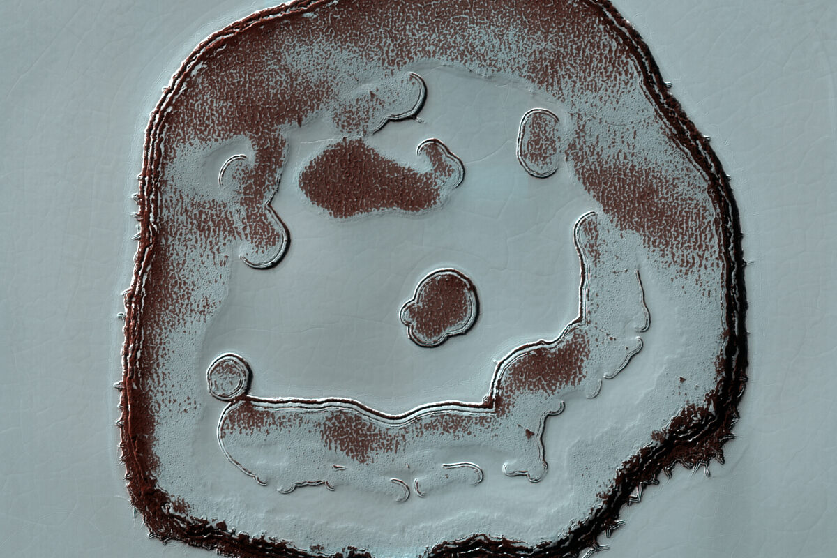 The Happy Face Crater on Mars | The Planetary Society