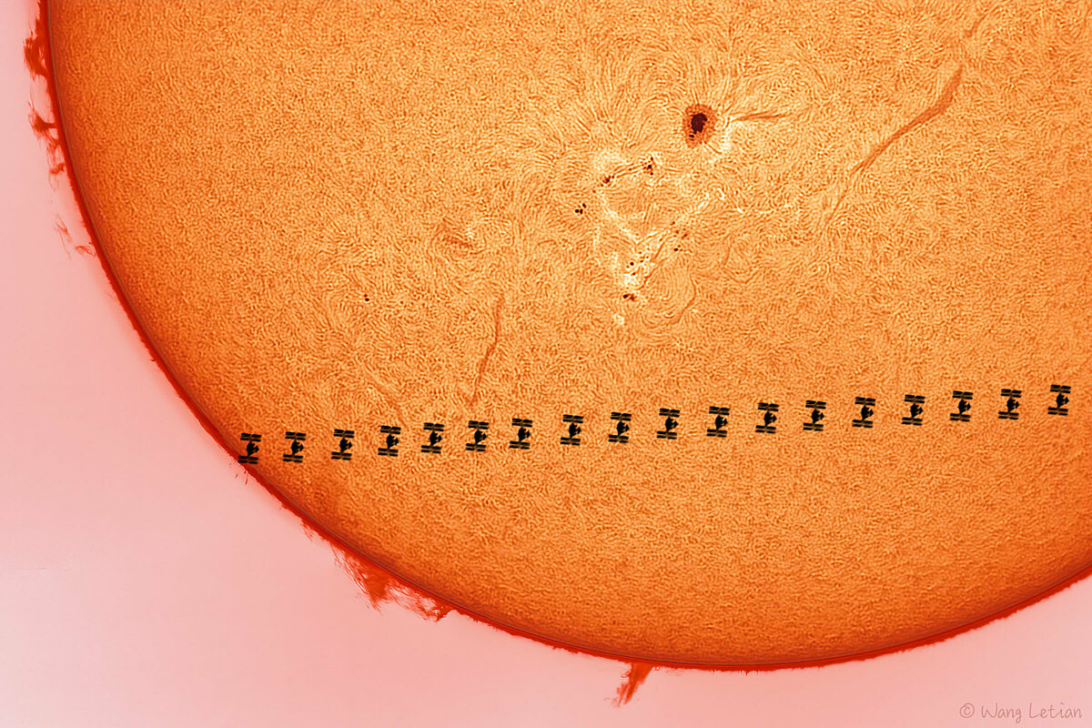 ISS transiting the Sun | The Planetary Society