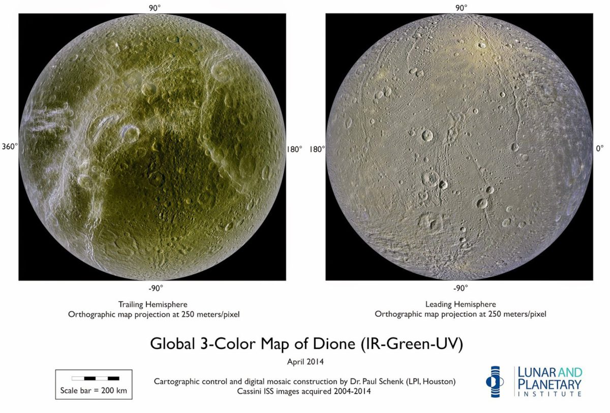 Global map of Dione | The Planetary Society