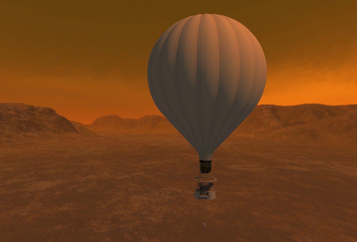 Artist's concept of a Titan balloon | The Planetary Society