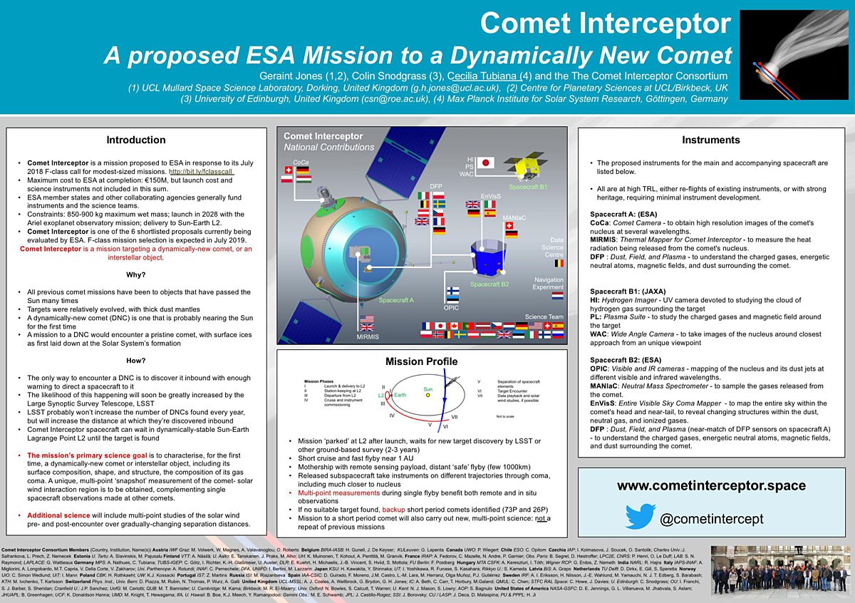 Comet Interceptor Poster for EGU 2019 | The Planetary Society
