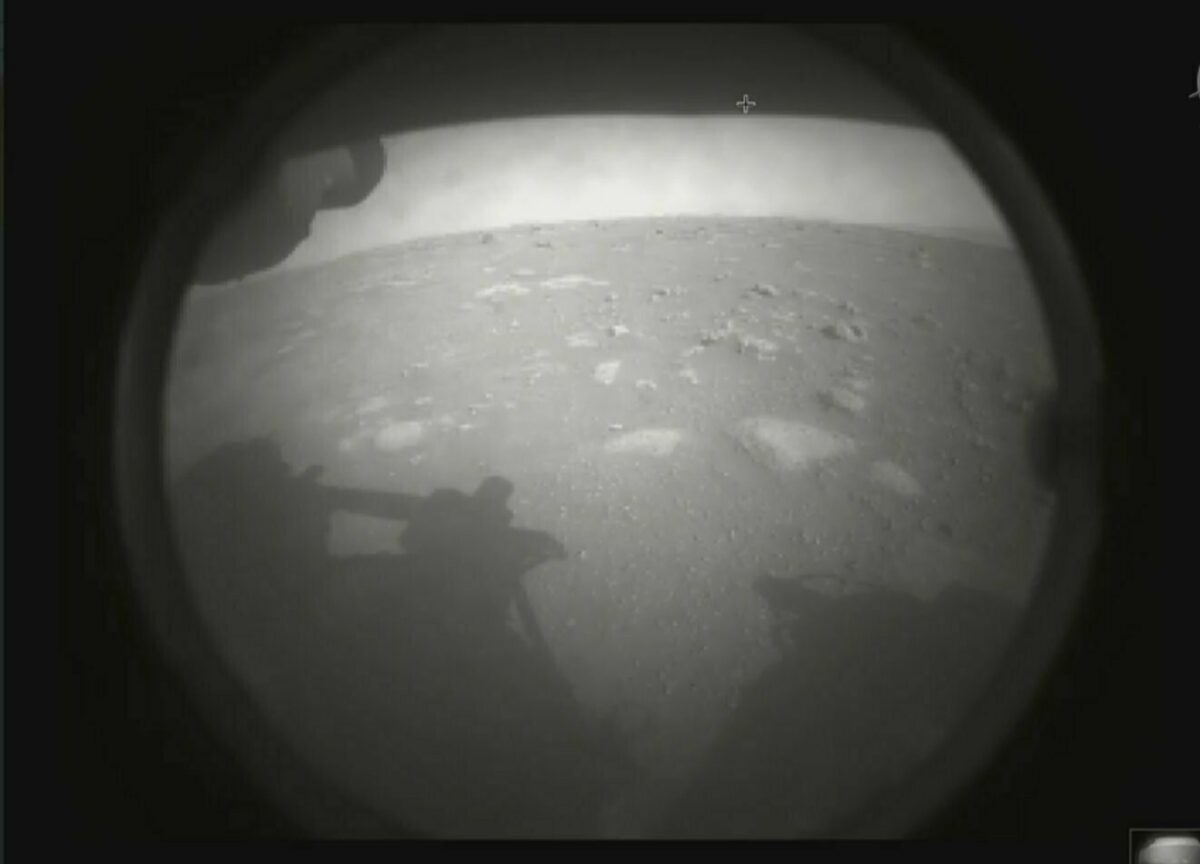Perseverance's first picture from Mars | The Planetary Society