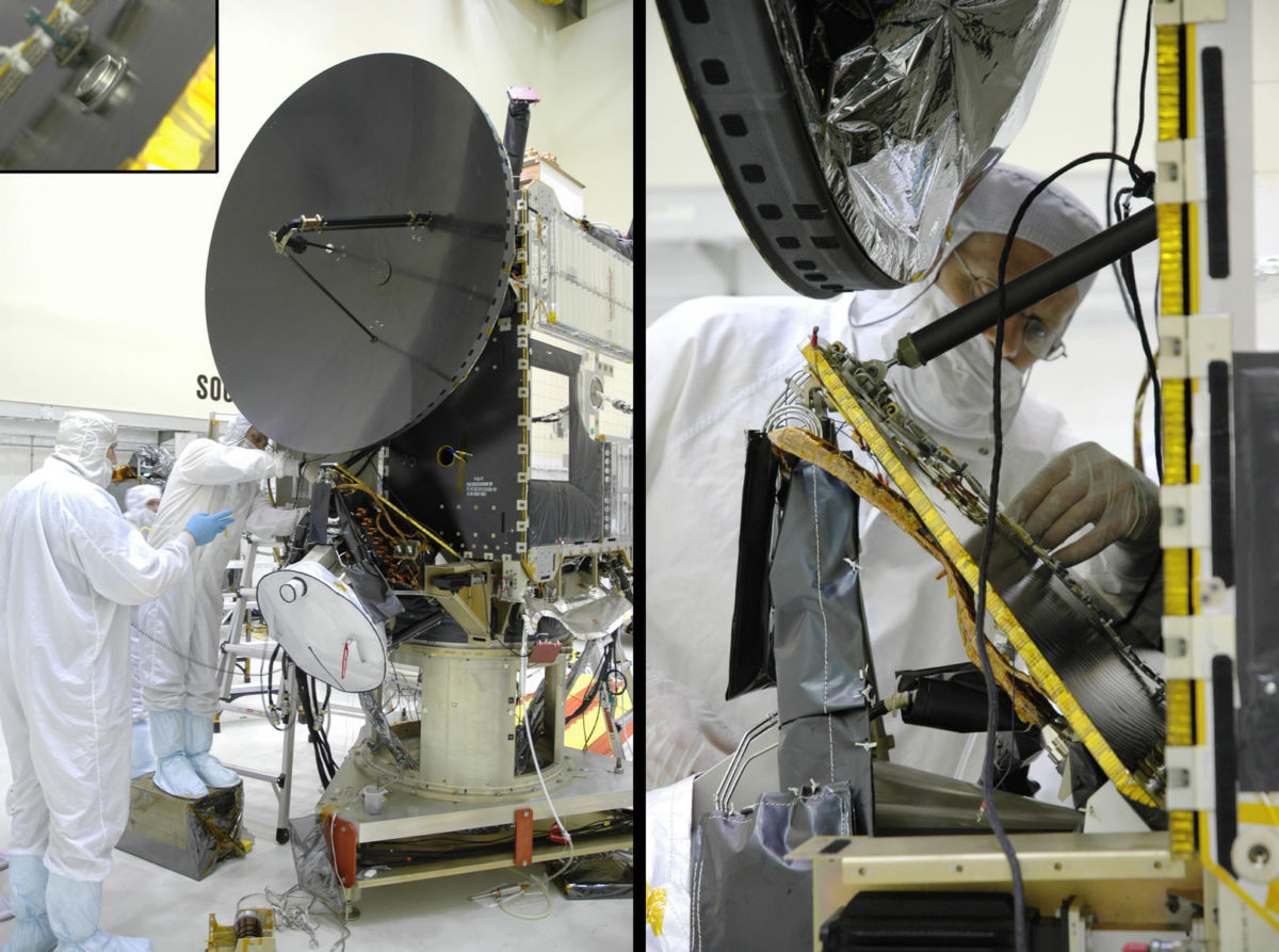 Installation of the names microchip on Dawn | The Planetary Society