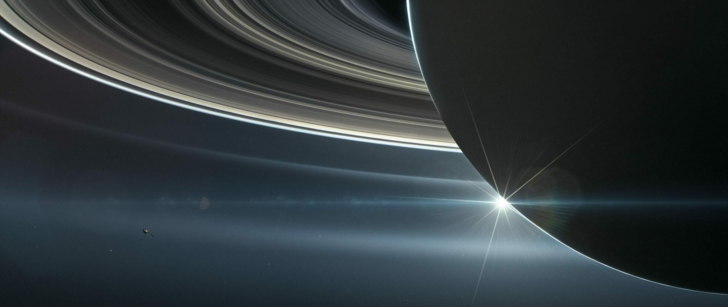 Backlit Saturn | The Planetary Society