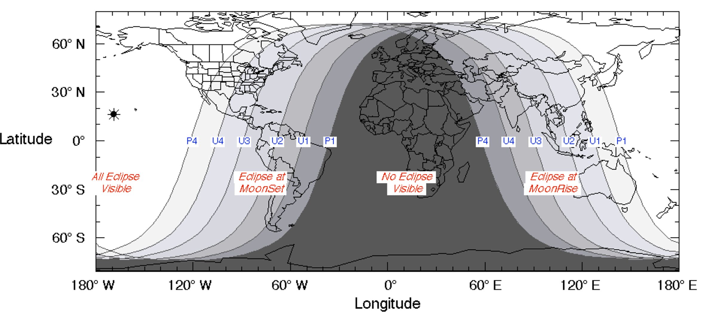 Lunar Eclipse Map, November 7/8 | The Planetary Society
