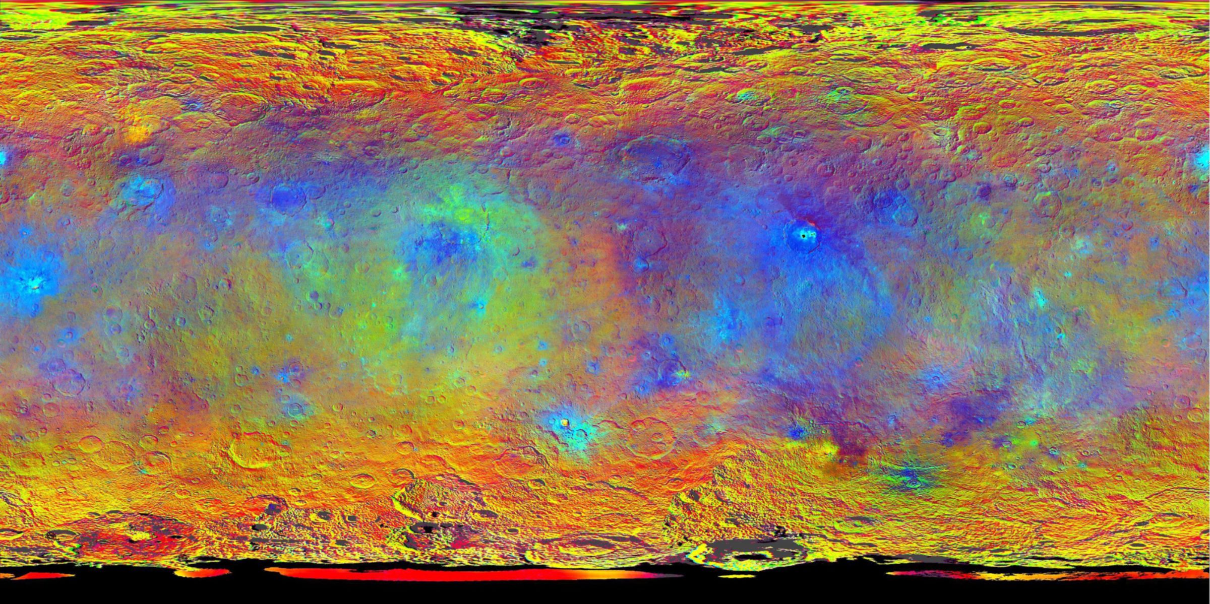 False-color map of Ceres | The Planetary Society