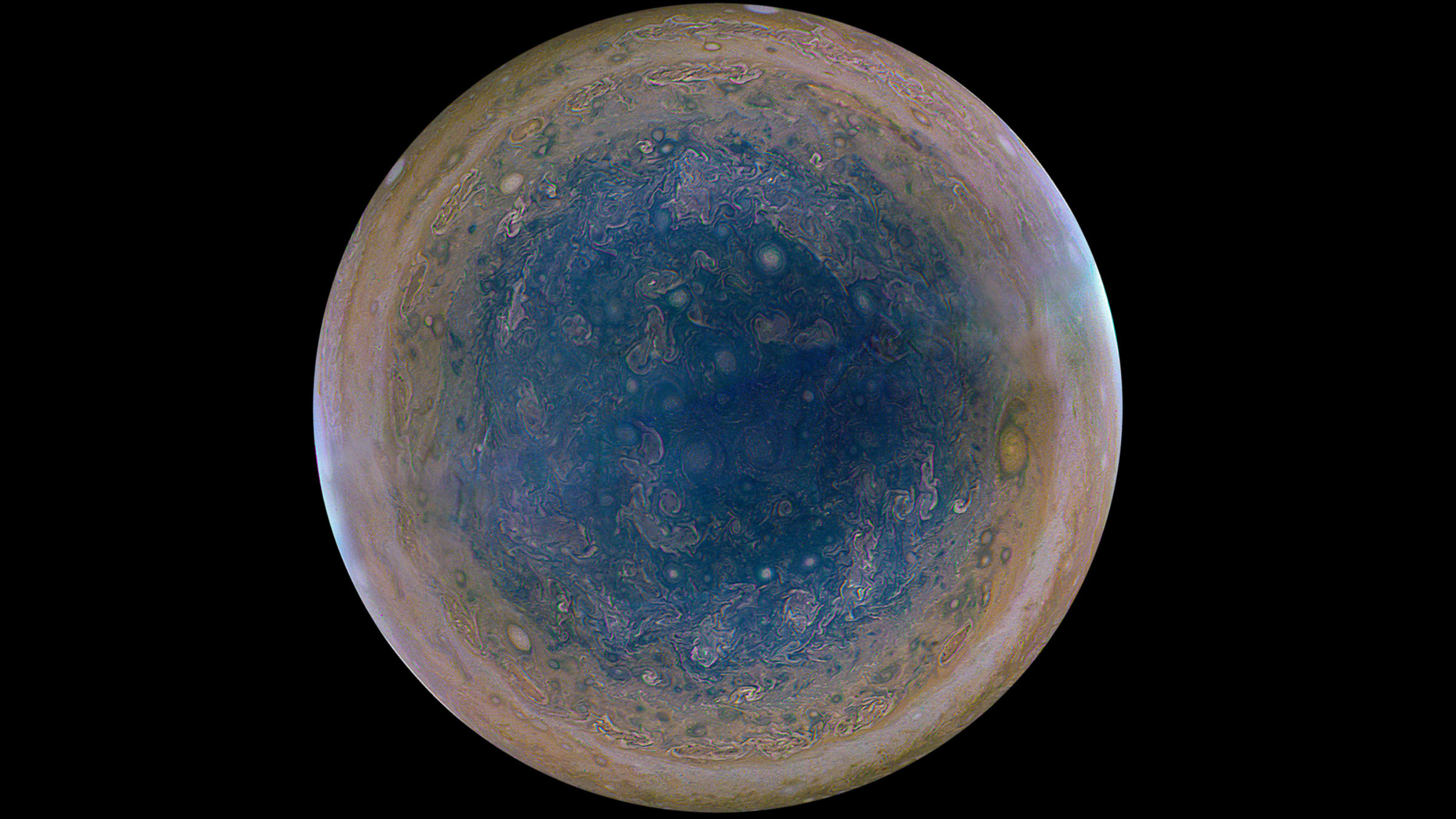 Jupiter’s south pole from Juno (2 February… | The Planetary Society