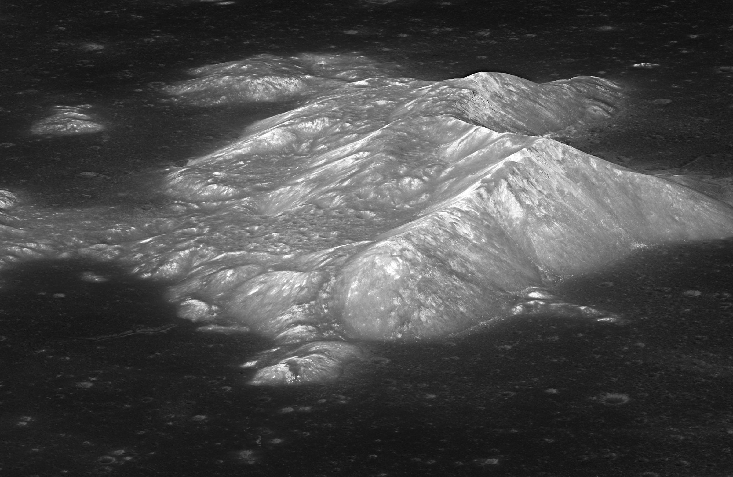 Central peak of Tsiolkovsky crater oblique… | The Planetary Society