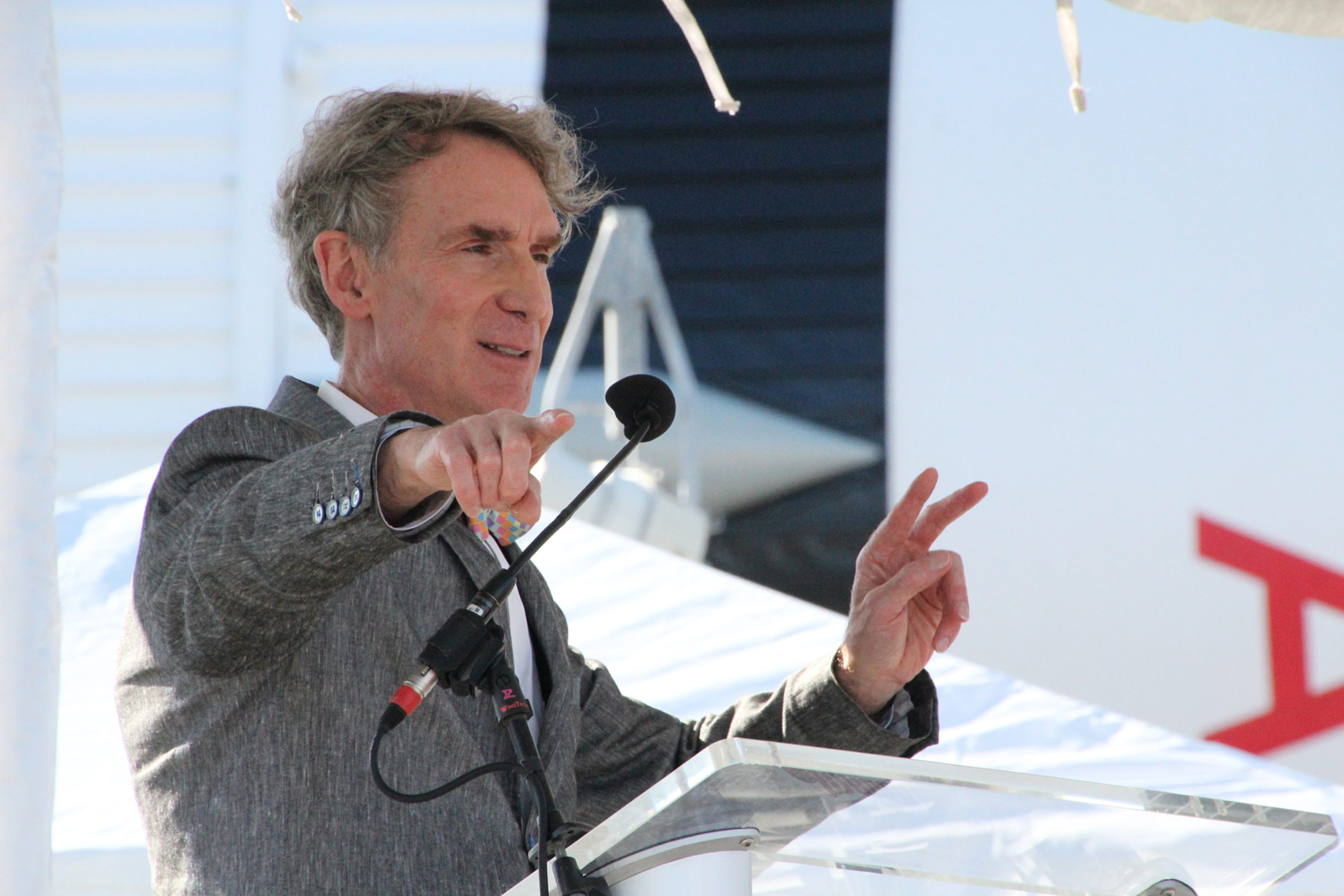 Bill Nye speaking at the Kennedy Space Center… | The Planetary Society